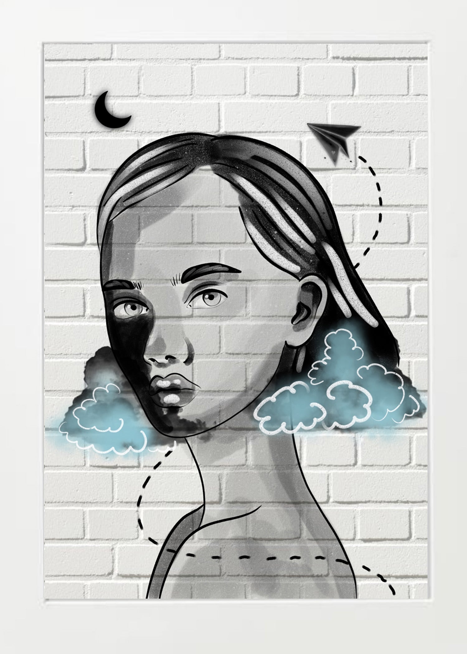 Hand Drawn Digital Art – Tabitha and Norah
